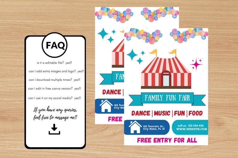 Fun Health FLYER CANVA| A4 Flyer Template |health Poster|editable|diy ...