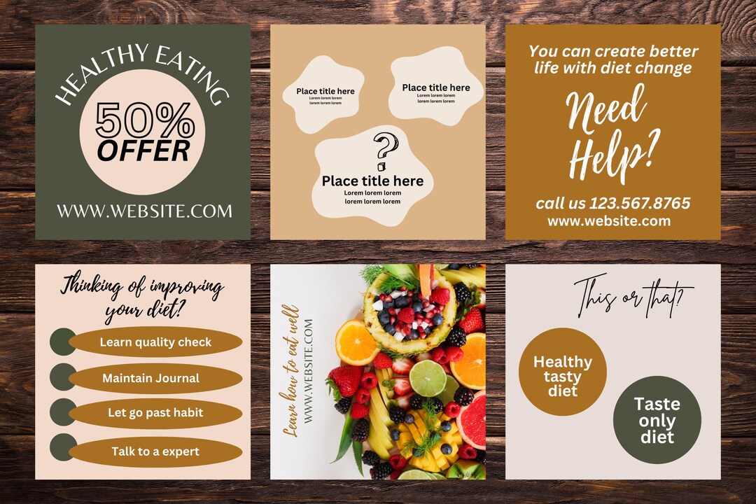 Editable Dietician FLYER Canva Social Media Flyer Dietician Instagram ...