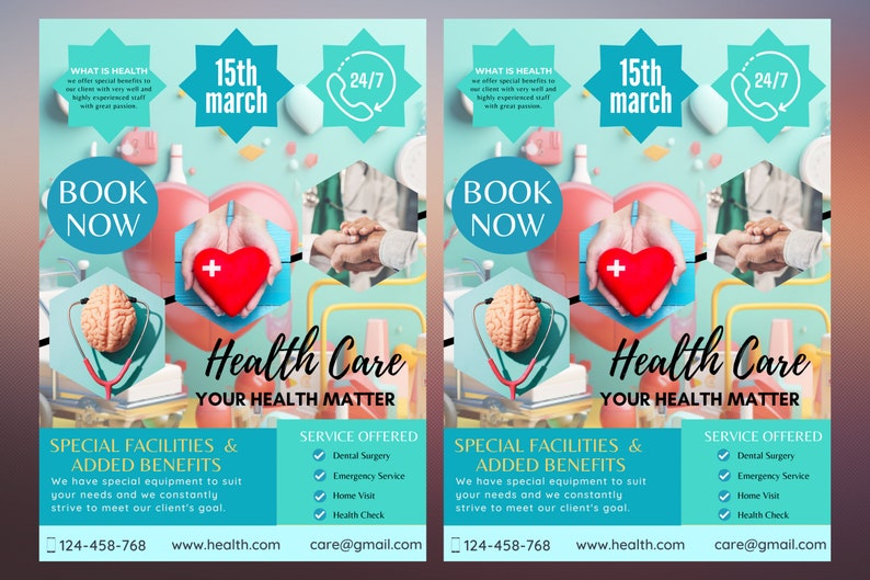 Health Coach FLYER CANVA A4 Flyer Template health Poster Editable Flyer ...