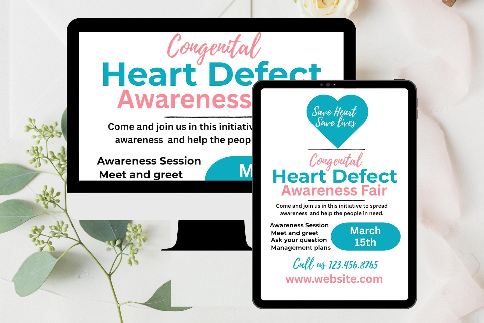 Chd Health FLYER CANVA| A4 Flyer Template |health Poster| Editable ...