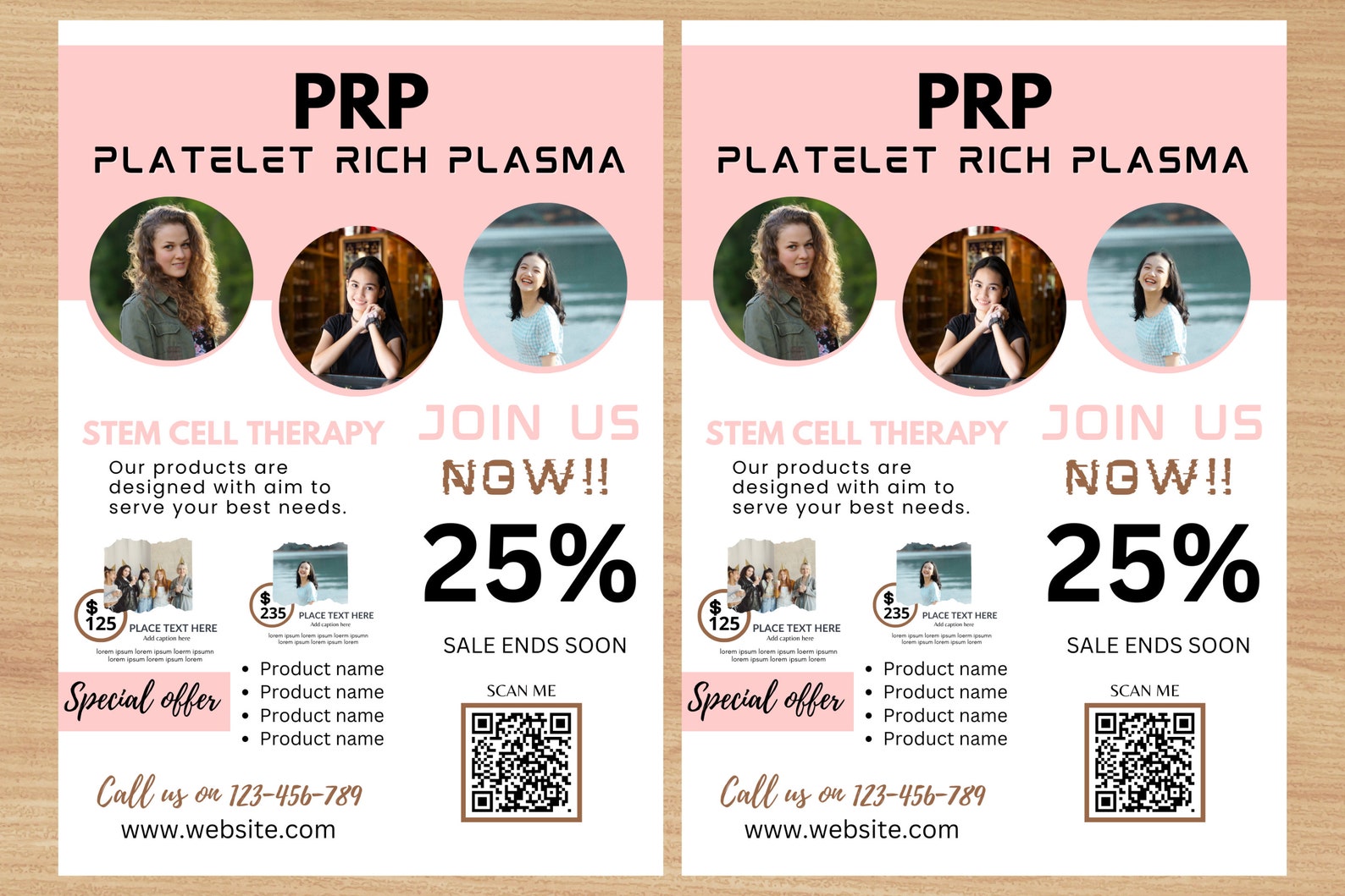 Health PRP FLYER CANVA A4 Flyer Template health Poster Editable Flyer ...