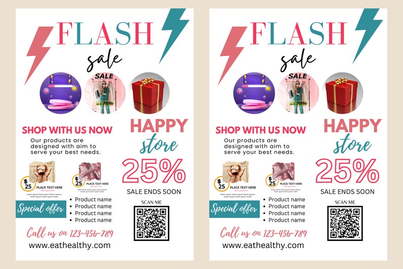 Health Sale FLYER CANVA| A4 Flyer Template |health Poster| Editable ...