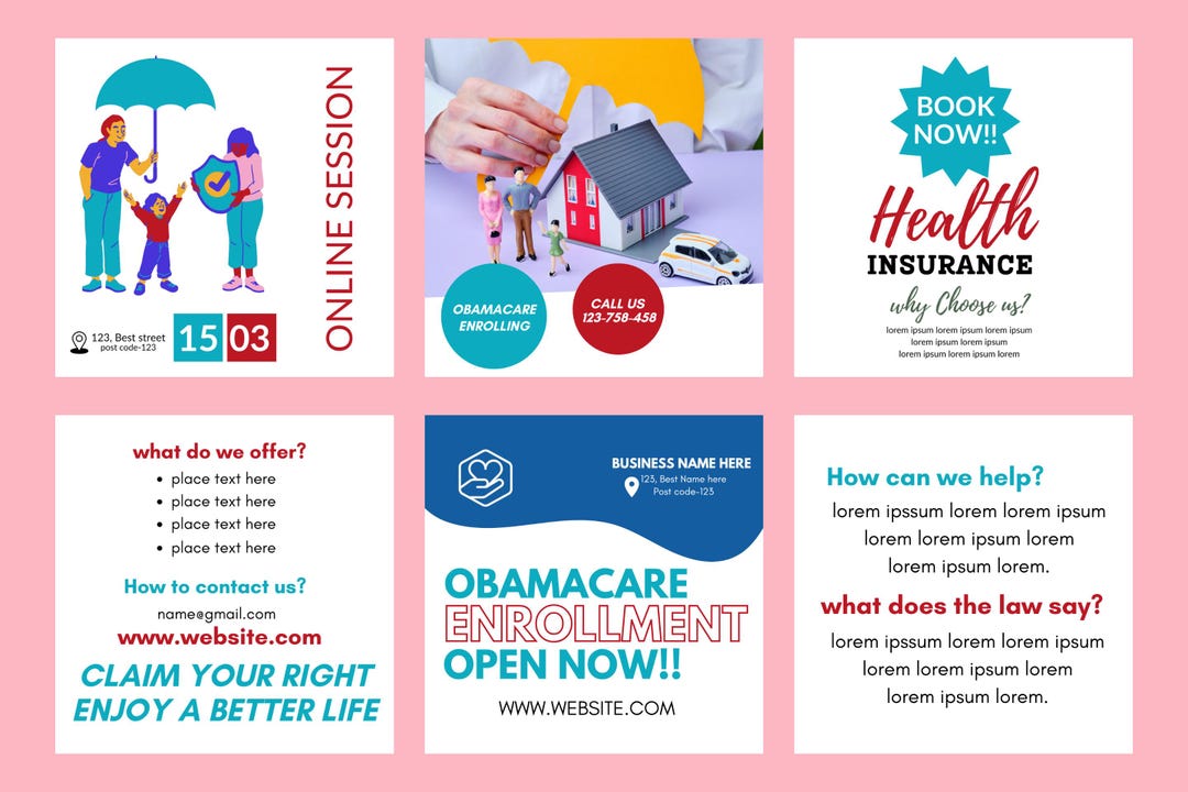Obamacare Health FLYER Canva| Social Media Flyer|obamacare Instagram ...