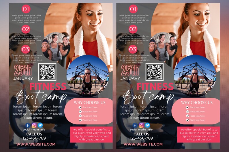 Boot Camp FLYER CANVA| A4 Flyer Template |health Poster| Editable Flyer ...