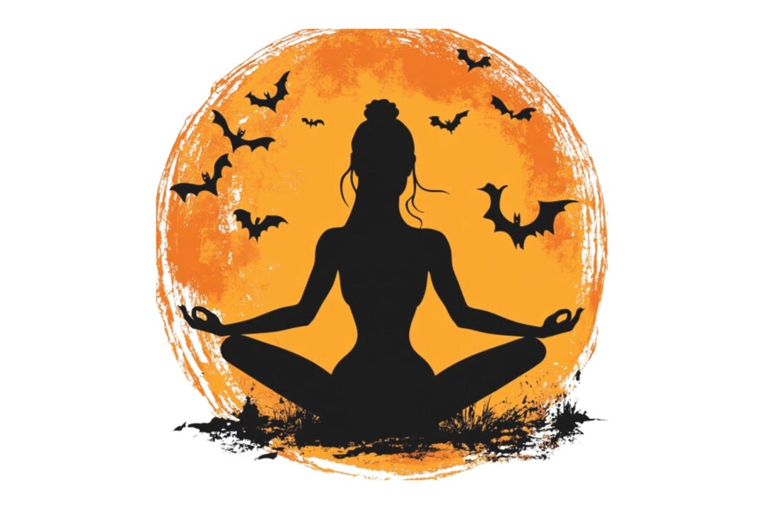 Halloween Meditation Fitness Png| Health Poster| Social Media Flyer ...