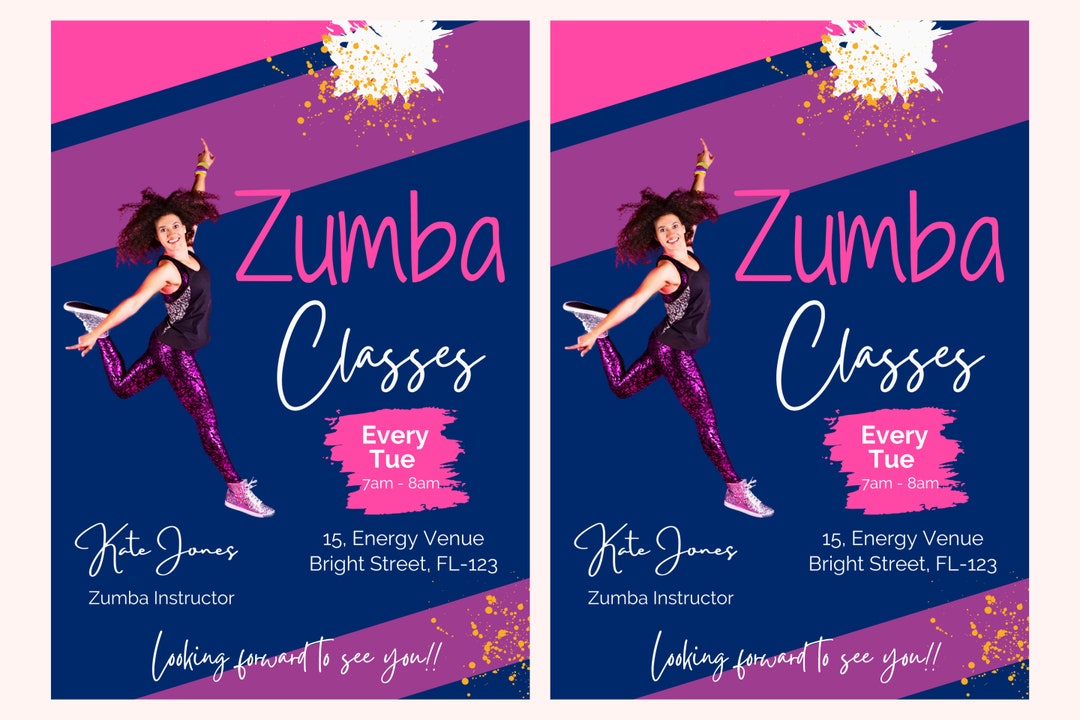 Zumba Class Flyer Template