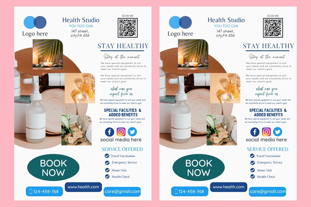 Wellness Coach FLYER CANVA| A4 Flyer Template |health Poster| Editable ...