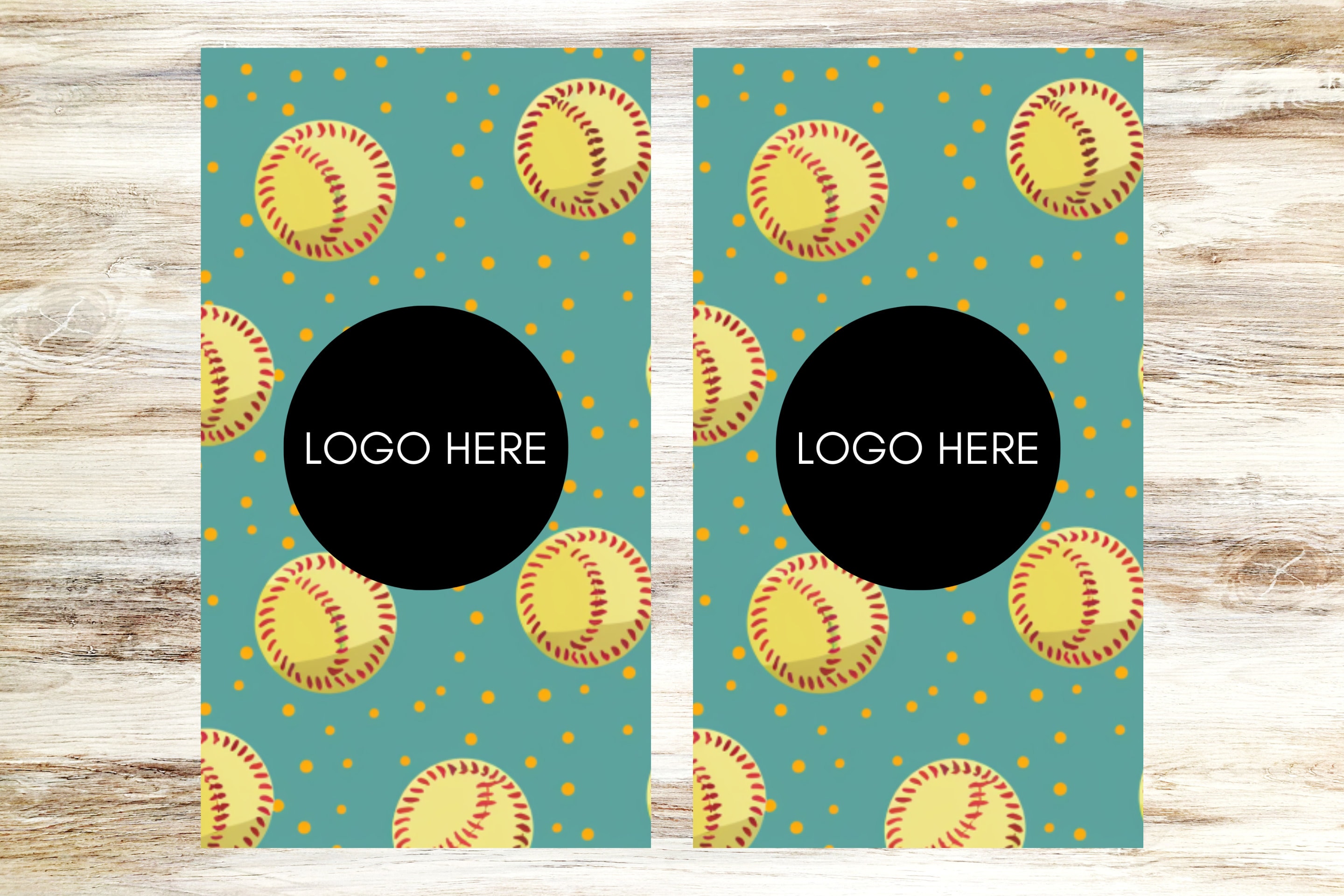 Softball Business Cards 2 Pack Personalized Editable Personal Trainer ...