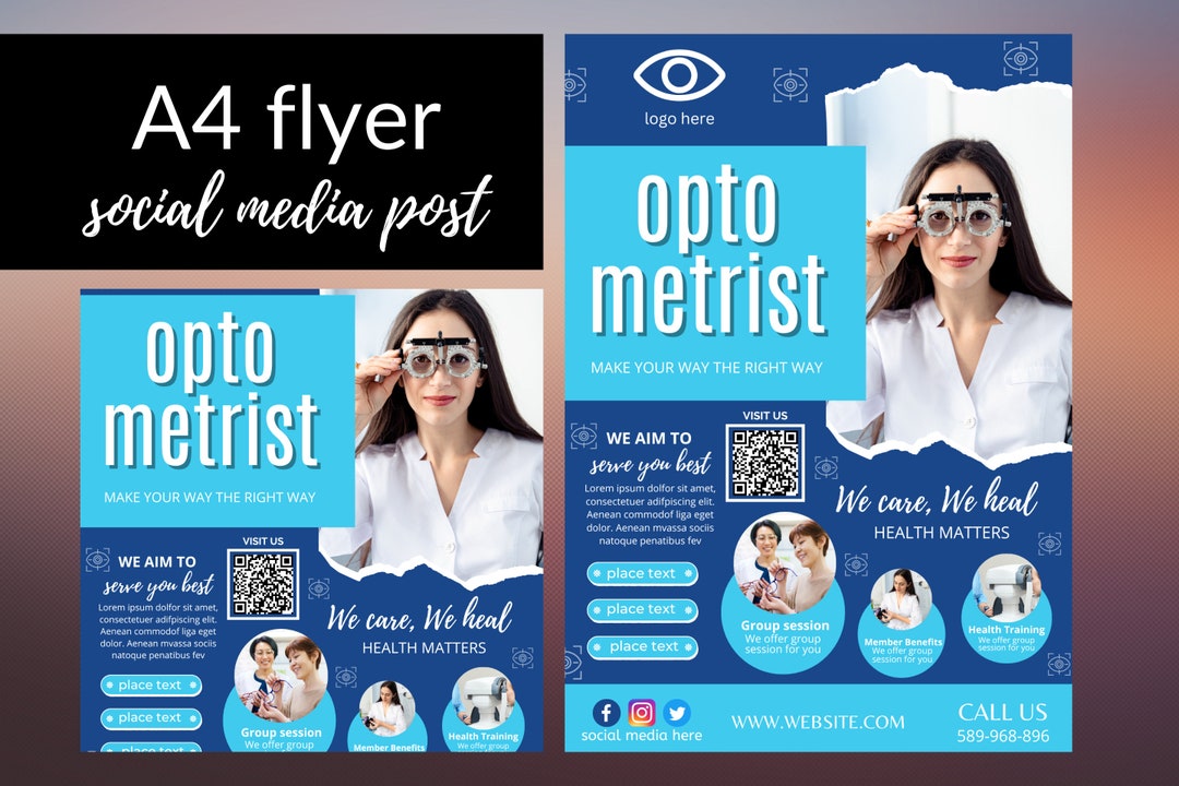 Editable Optometrist Coach FLYER canvaa4 Sizeinstagram Flyer story ...