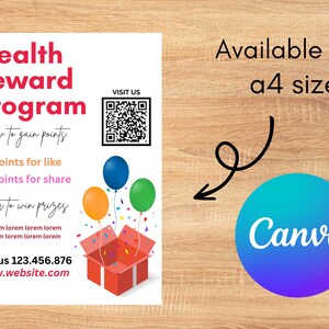 Reward Health FLYER CANVA| A4 Flyer Template |health Poster|editable ...