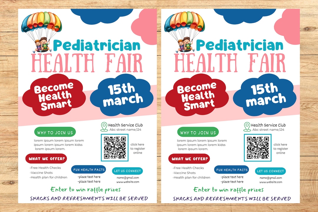 Pediatrician Health FLYER CANVA| A4 Flyer Template |health Poster ...