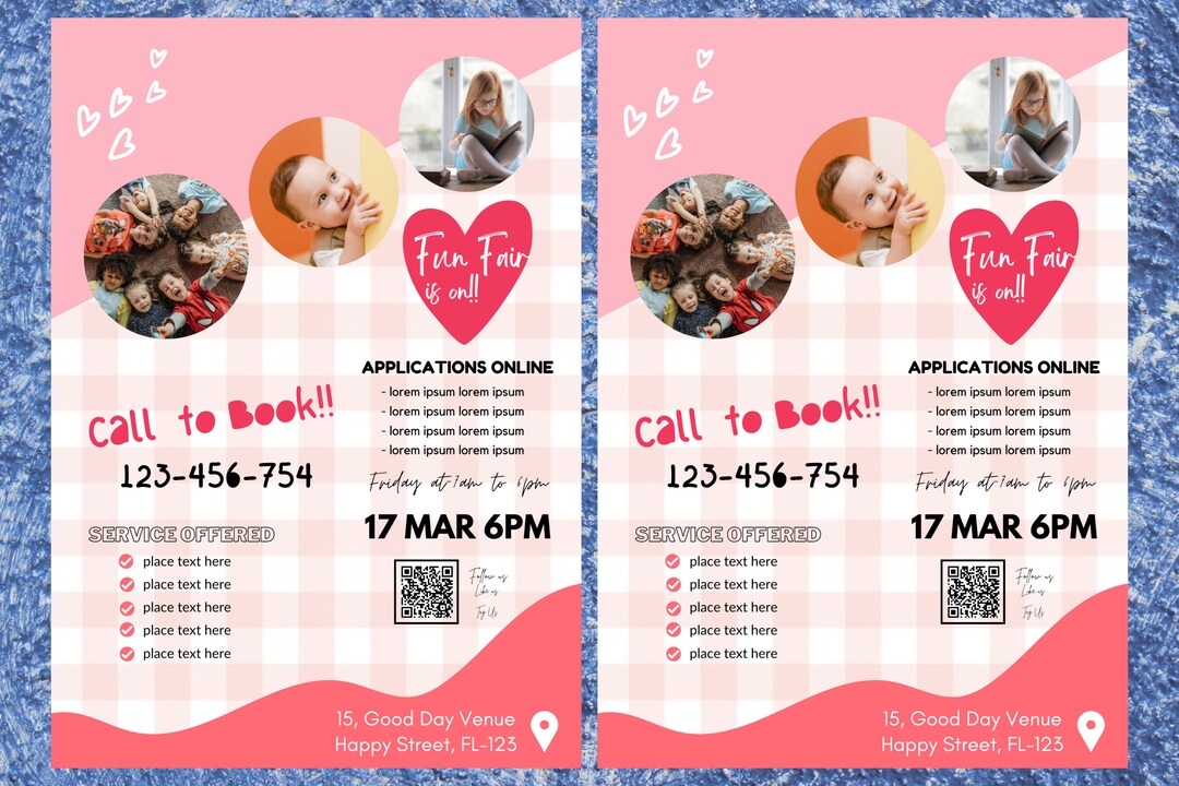 Fun Fair FLYER CANVA| A4 Flyer Template |health Poster| Editable|diy ...