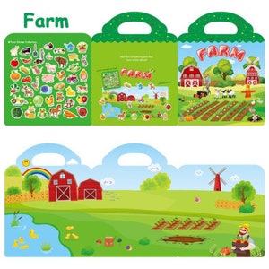 Reusable Sticker Book, Sticker Book, Stickers, Activity Book, Sticker ...