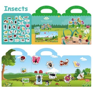 Reusable Sticker Book, Sticker Book, Stickers, Activity Book, Sticker ...