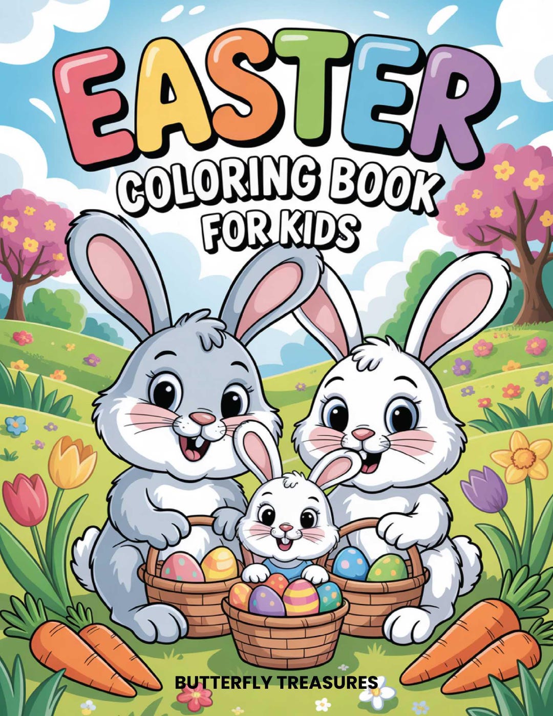 Easter Coloring Book for Kids - Digital - Etsy