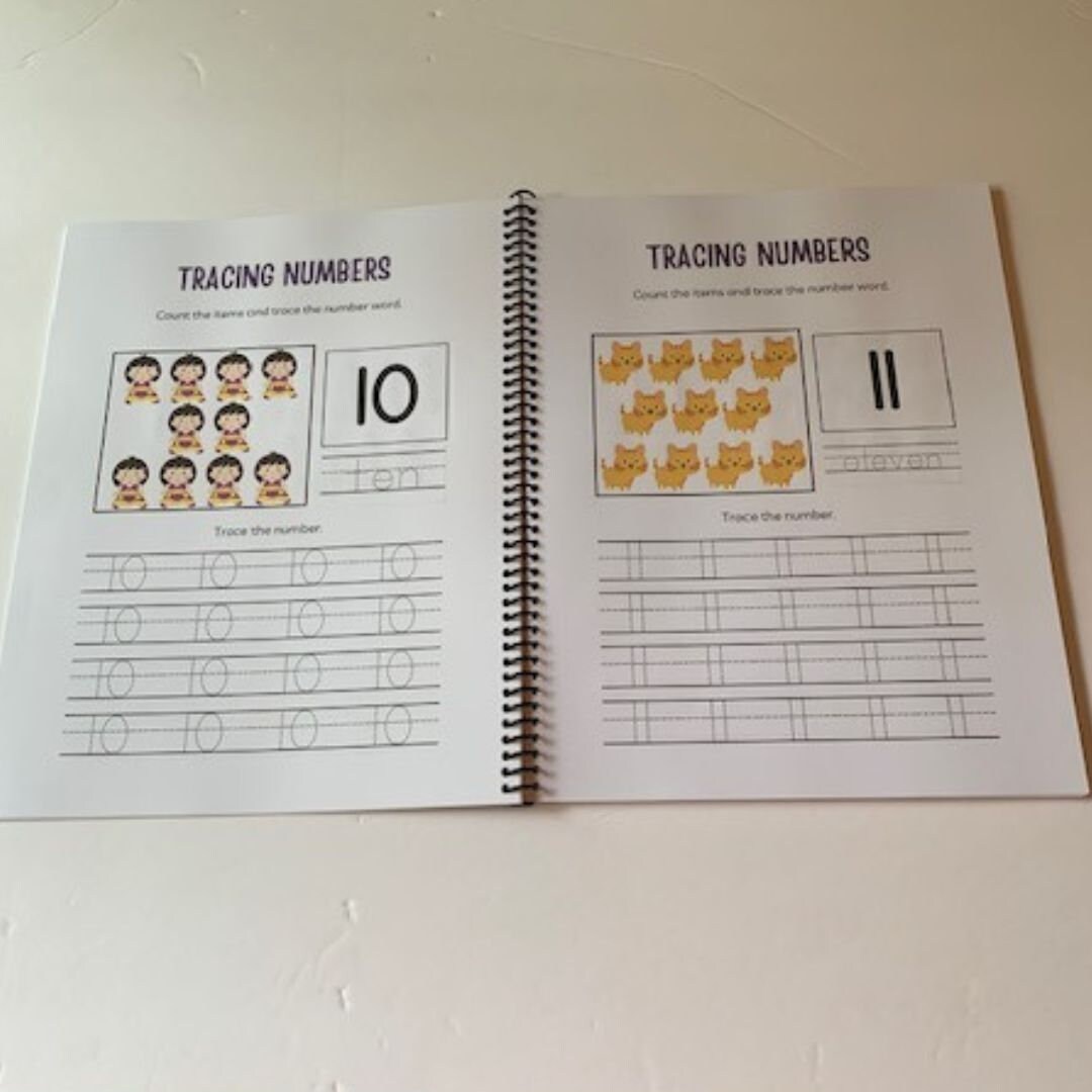 Numbers 1-20 Workbook, Kids Activities, Activity Book, Busy Book - Etsy