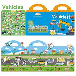 Reusable Sticker Book, Sticker Book, Stickers, Activity Book, Sticker ...