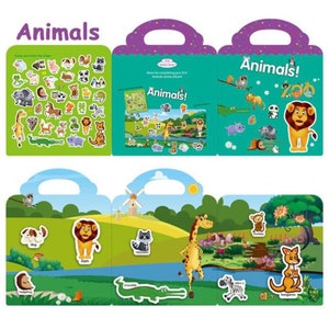 Reusable Sticker Book, Sticker Book, Stickers, Activity Book, Sticker ...