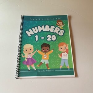 Numbers 1-20 Workbook, Kids Activities, Activity Book, Busy Book - Etsy