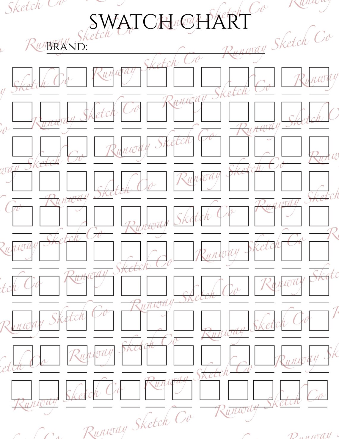 Marker Color Chart Printable | 120 Shades Template | Alcohol Marker ...