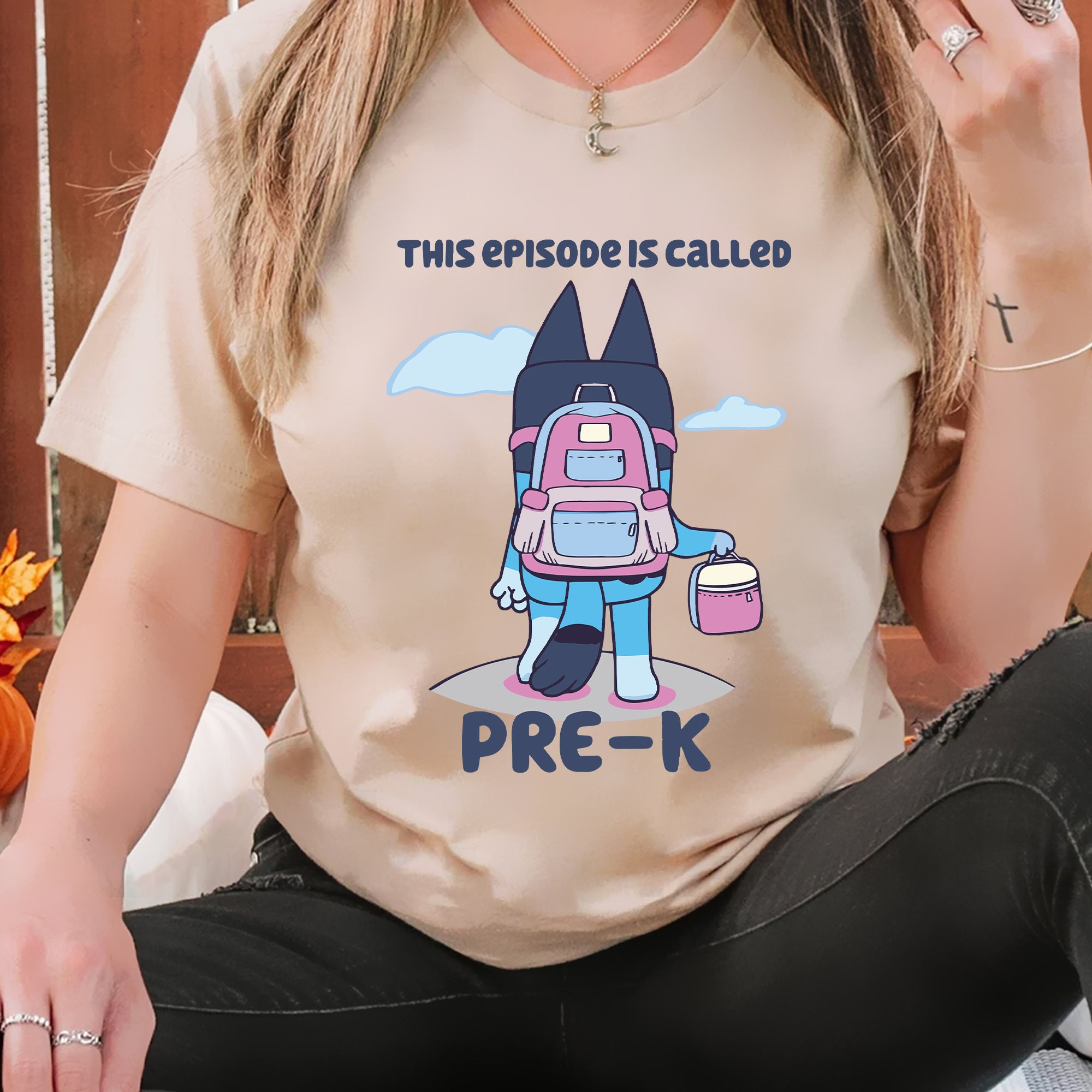 Bluey Back to School PNG, This Episode is Called Pre-k Png, Bluey and ...