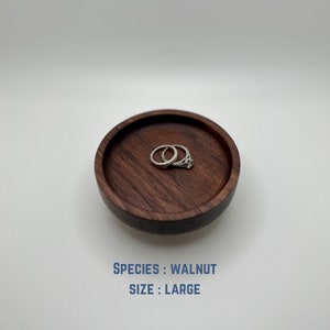 Plain Wood Ring Dish, Round Ring Dish, Walnut Ring Dish - Etsy