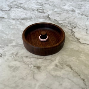 Shallow Wood Ring Holder With Optional Personalized Engraving, Shallow ...