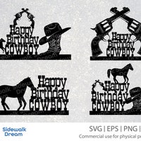 Western Cake Topper - Etsy