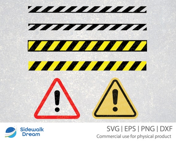 Caution Bundle Svg Caution Sign Svg Caution Tape Svg | Etsy UK