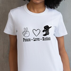 Peace Love Rodeo Svg Rodeo Svg Cowboy Svg Cowboy Rodeo Svg Peace Svg ...