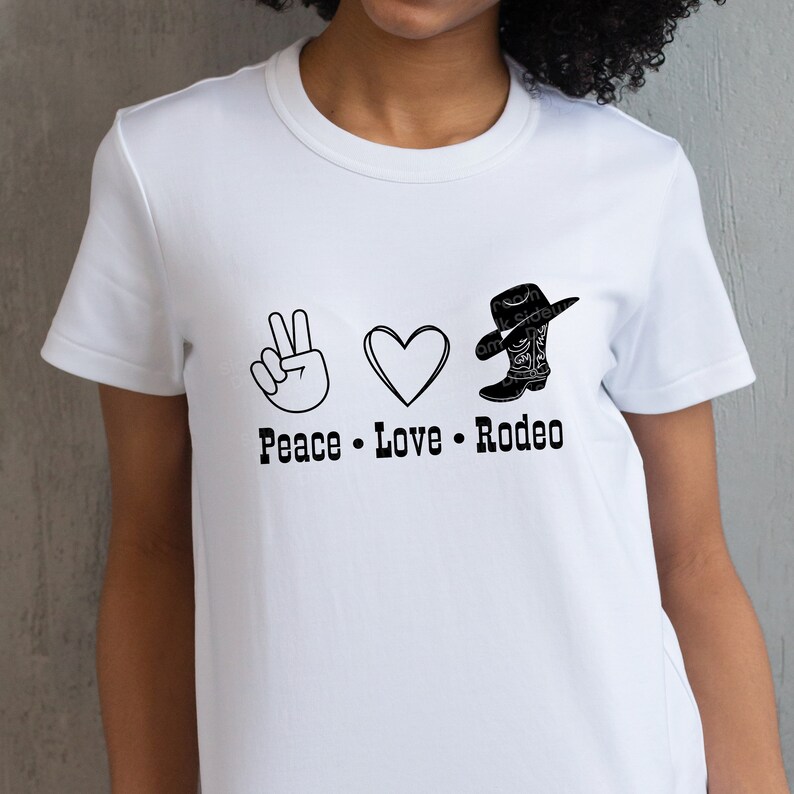 Peace Love Rodeo Svg Rodeo Svg Cowboy Svg Cowboy Rodeo - Etsy
