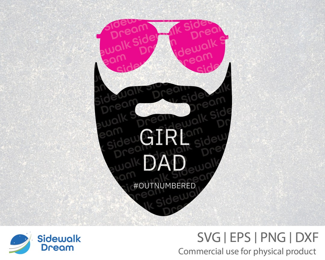Dad Beard Svg Dad Beard Girl Dad Svg Beard Svg Hipster - Etsy UK