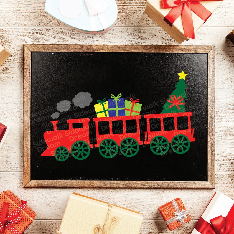 Christmas Train Svg Santa Train Svg Train Set Svg Bundle | Etsy