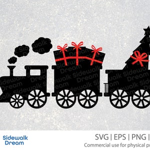 Train Set Bundle Svg Christmas Train Svg Santa Train Svg Christmas Toy ...
