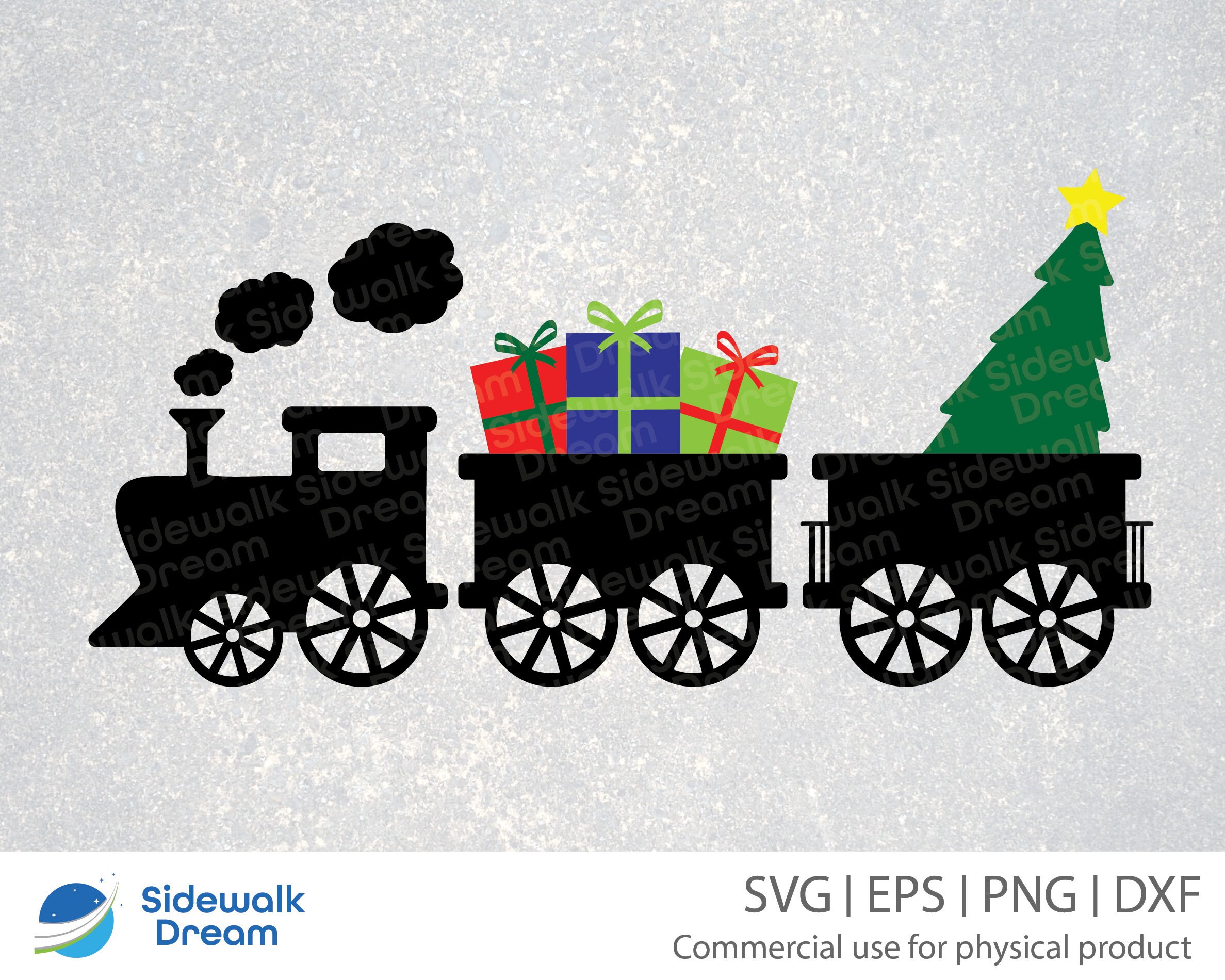 Train Set Bundle Svg Christmas Train Svg Santa Train Svg | Etsy Canada