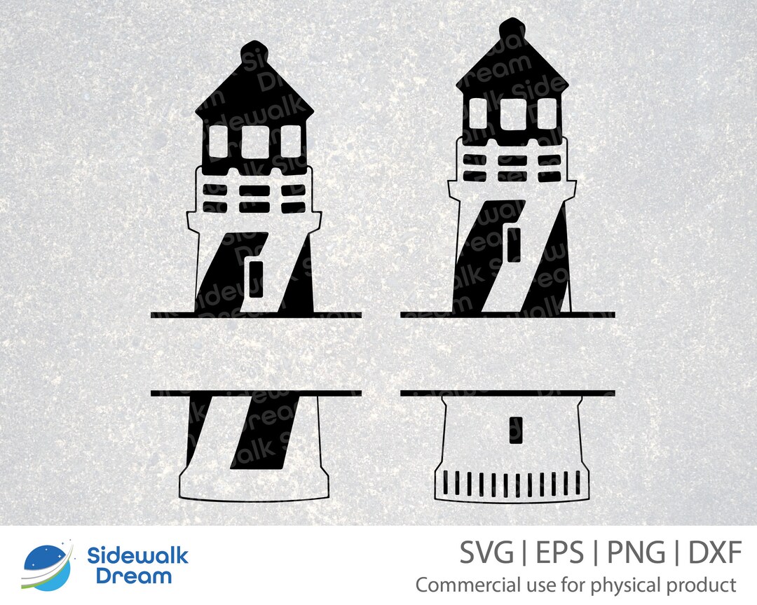 Lighthouse Monogram Bundle Lighthouse Monogram Lighthouse Monogram SVG ...