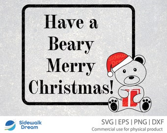 DIY Beary Merry Christmas Images R15006 - Etsy