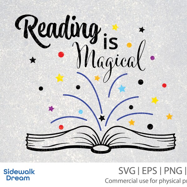 Reading Svg - Etsy