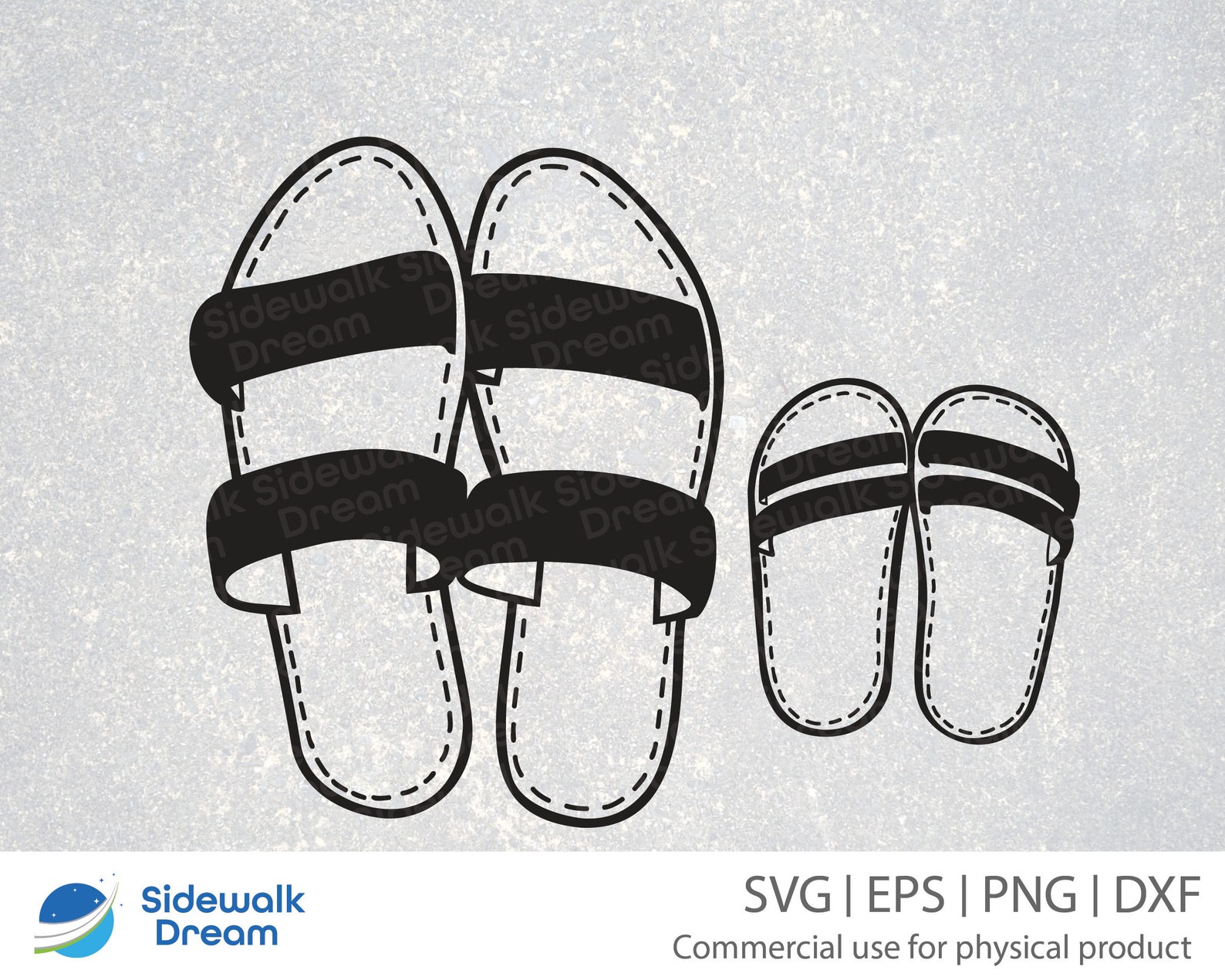 Girl Shoe Bundle Svg Sandals Bundle Svg Mommy and Me Svg | Etsy