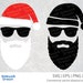 Santa Beard Svg Santa Svg Christmas Svg Santa Face Svg Santa With ...