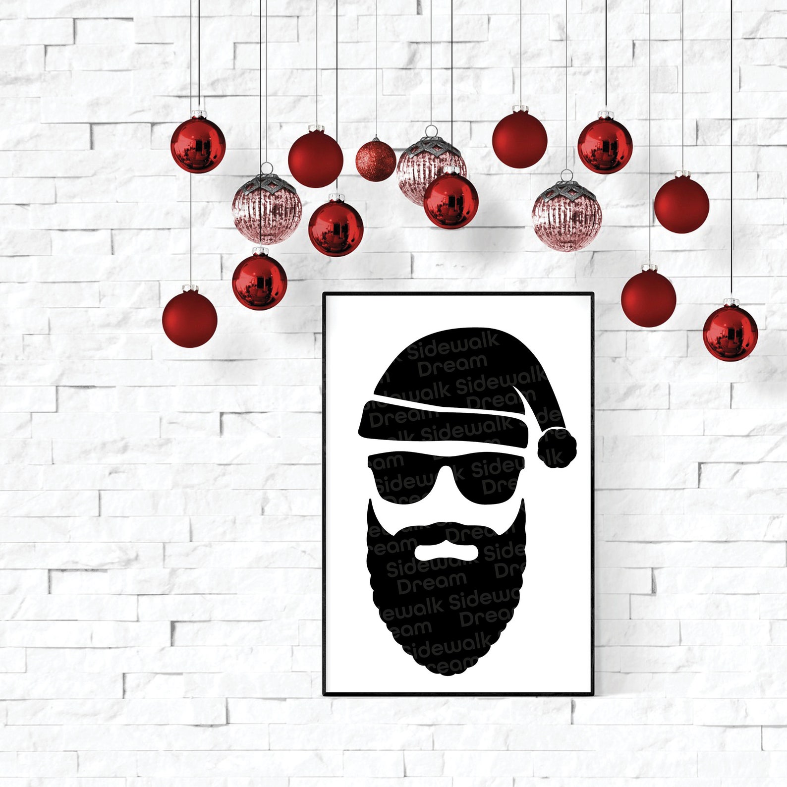 Santa Beard Svg Santa Svg Christmas Svg Santa Face Svg | Etsy