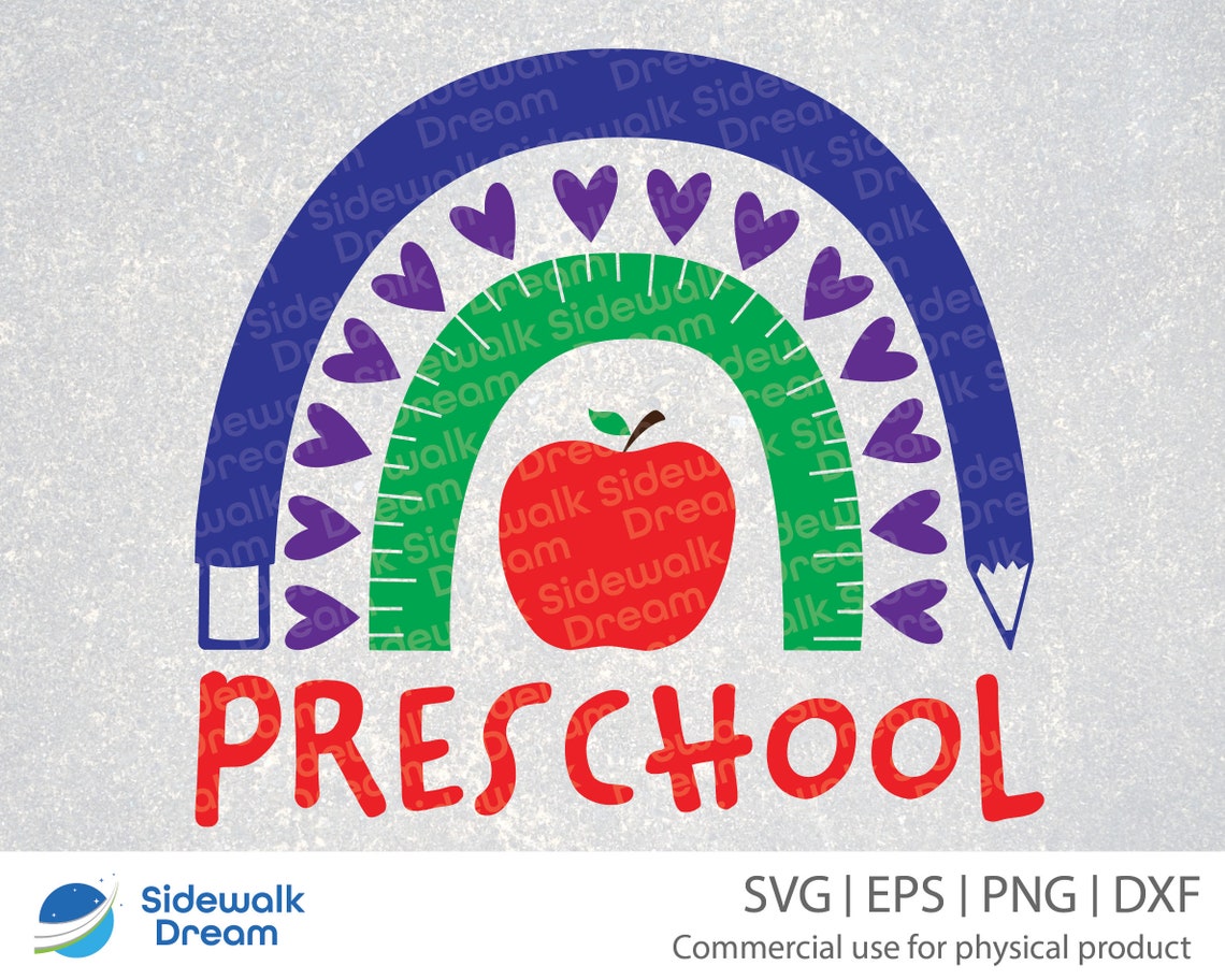 School Rainbow Svg Back to School Svg First Day of School - Etsy