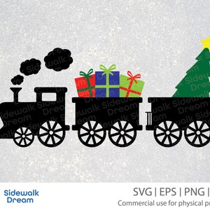 Christmas Train Svg Santa Train Svg North Pole Train Svg | Etsy