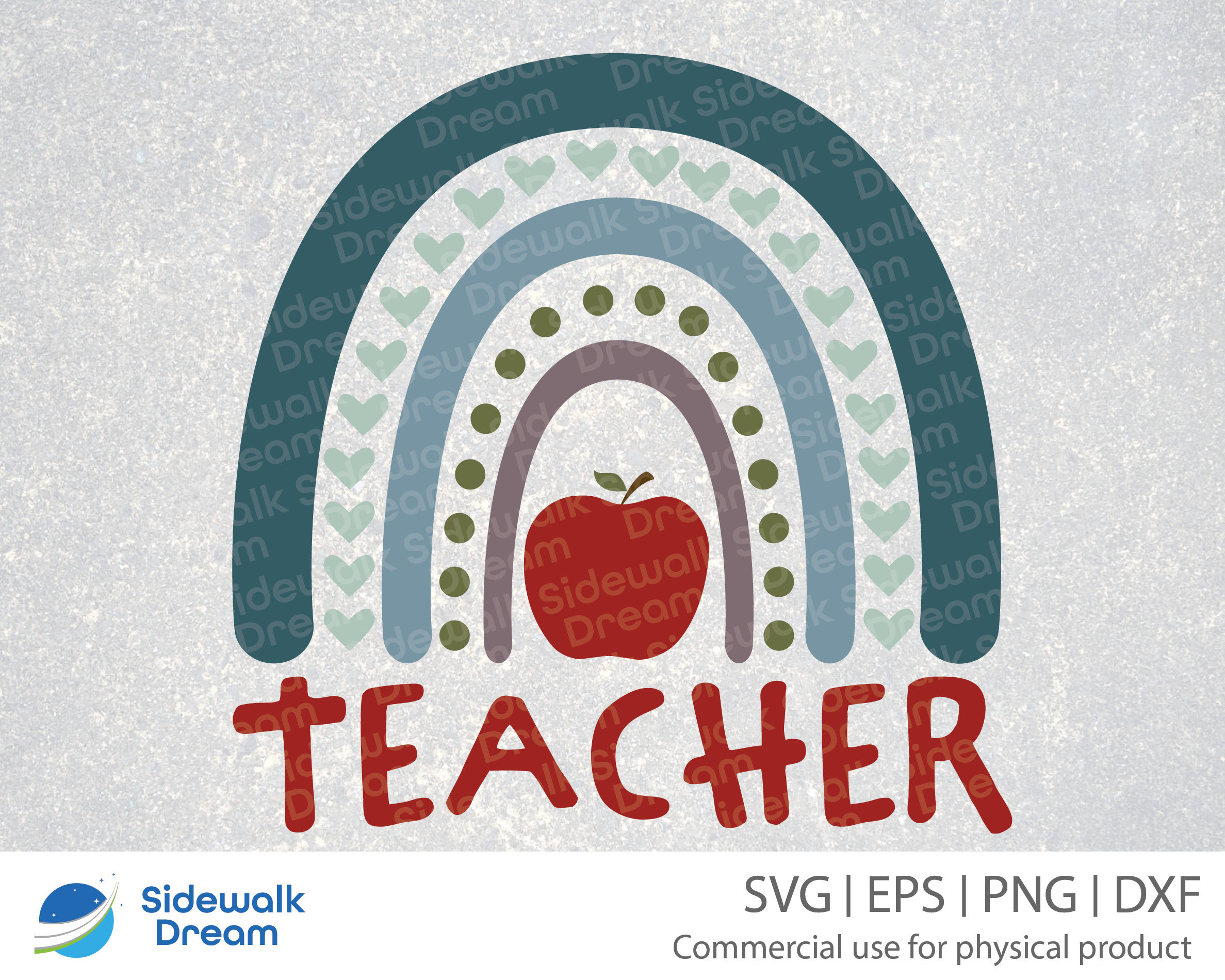 School Rainbow Svg Teacher Rainbow Svg Rainbow Teacher Svg - Etsy