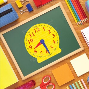 School Analog Clock Svg School Clock Svg School Svg Back to School Svg ...