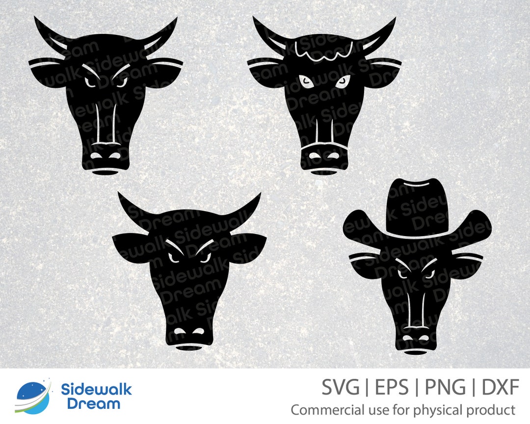 Bull SVG Bull Head svg Bull svg Bundle Bull Clipart Bull Cut File Bull ...