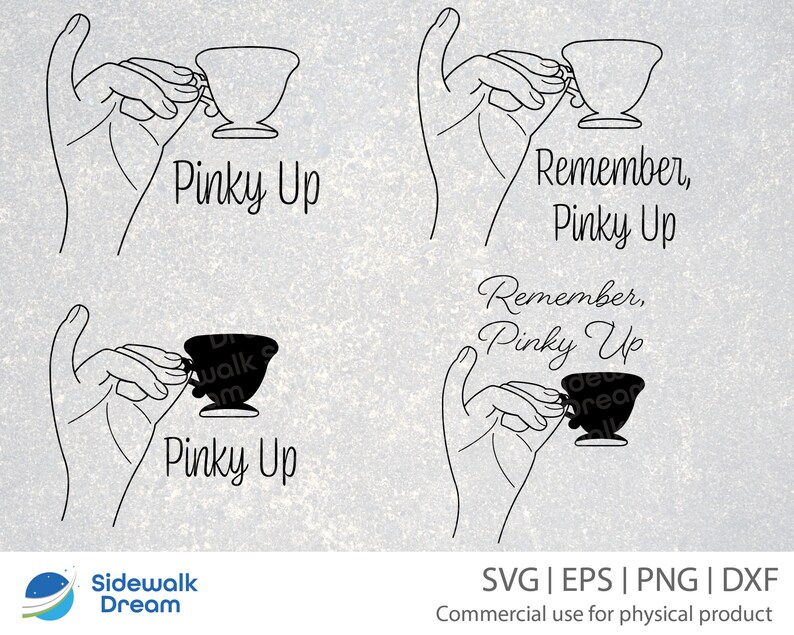 Pinky up Svg Remember Pinky up Svg Proper Etiquette Svg - Etsy