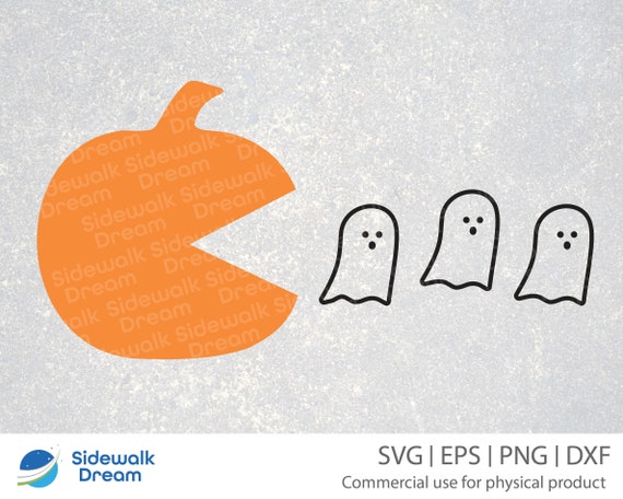 Pumpkin Pacman svg Halloween Shirt Halloween svg | Etsy