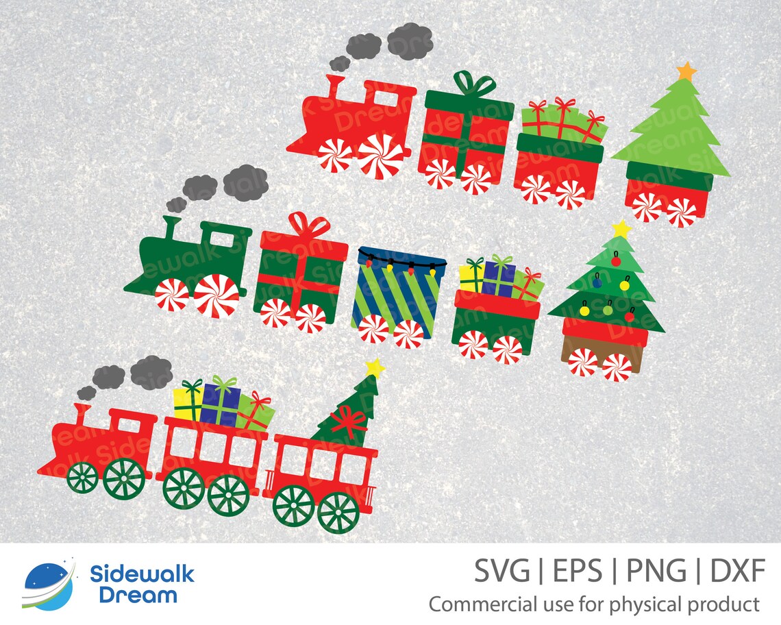 Christmas Train Svg Christmas Train Bundle Svg Christmas | Etsy