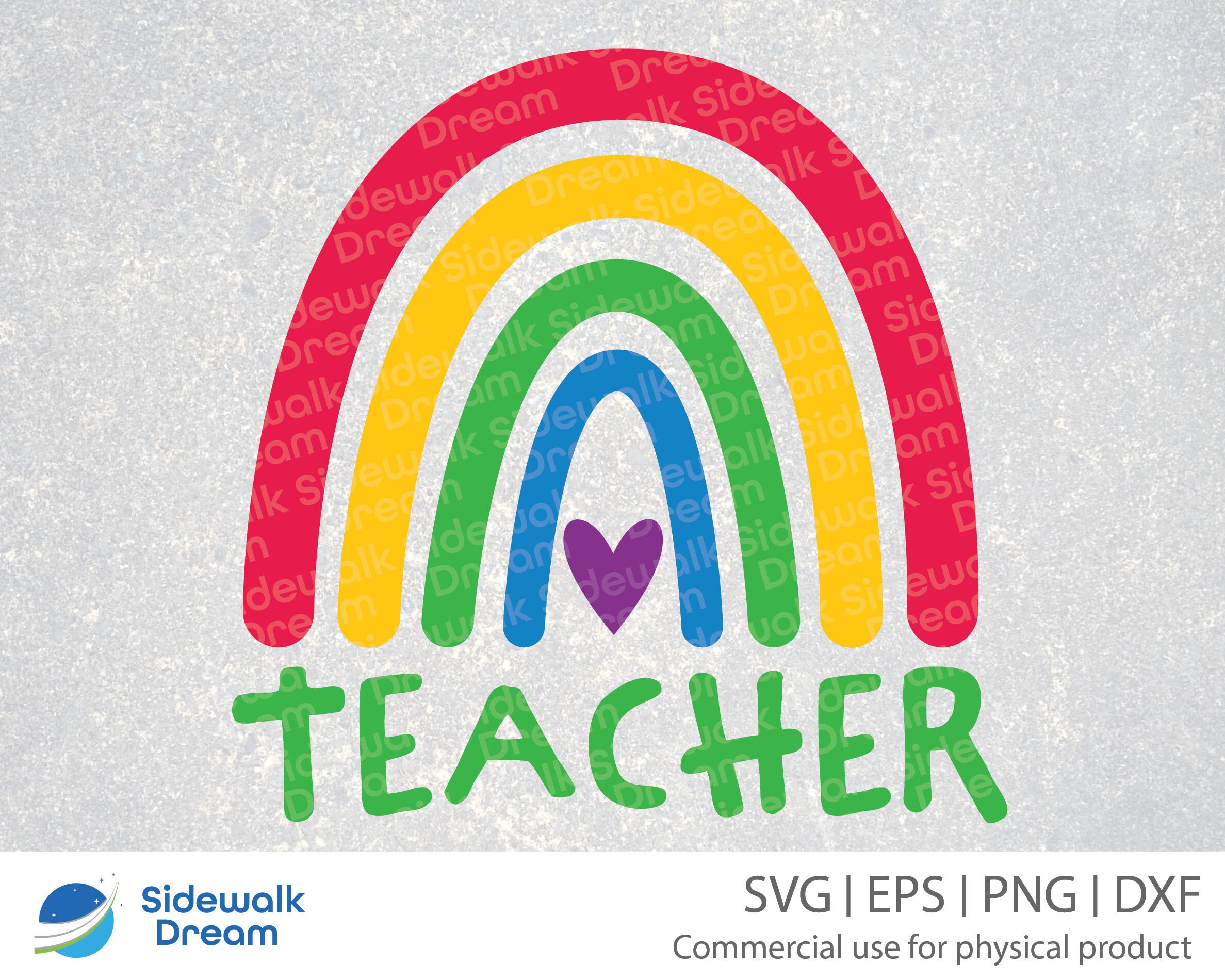 School Rainbow Svg Teacher Rainbow Svg Rainbow Teacher Svg - Etsy